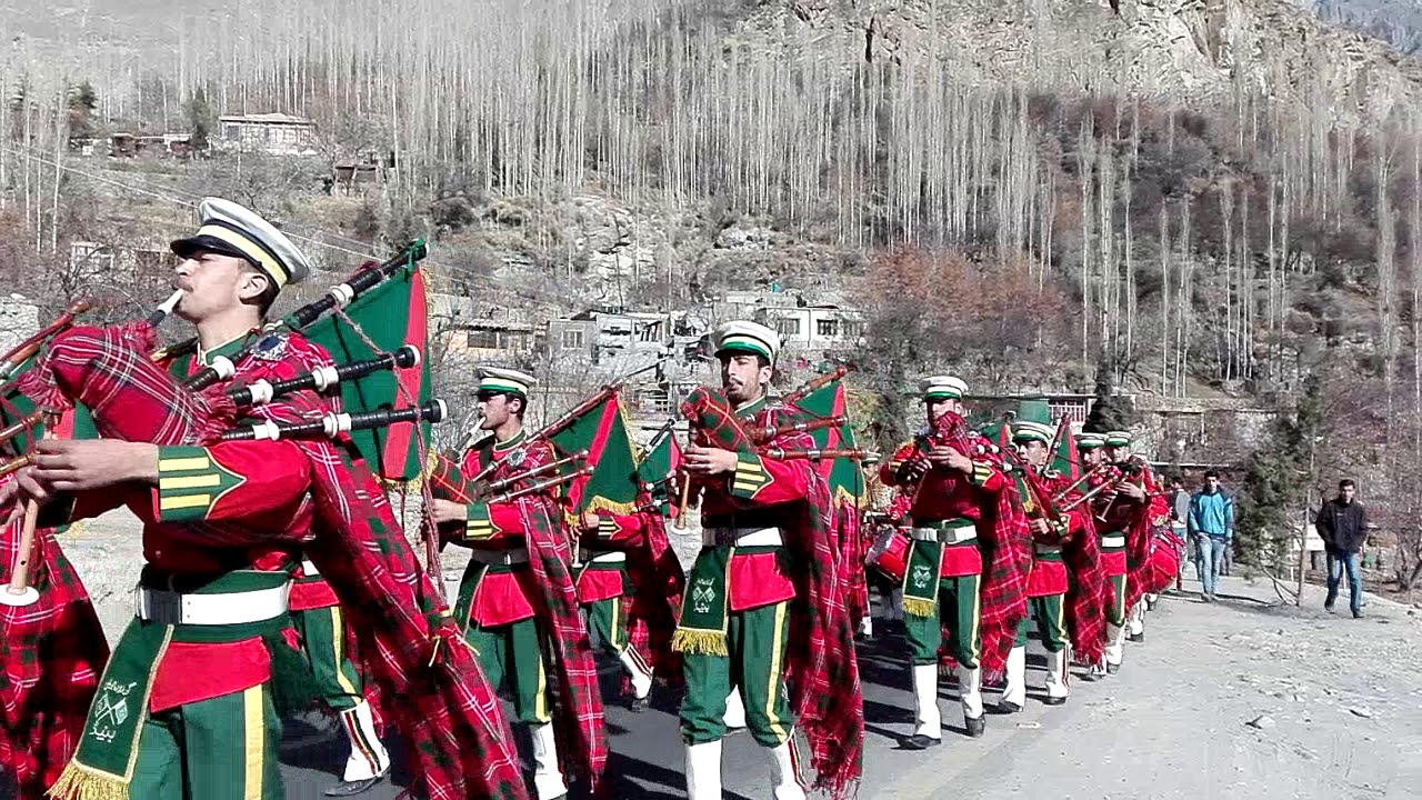 Pipe band's in Hunza - YouTube
