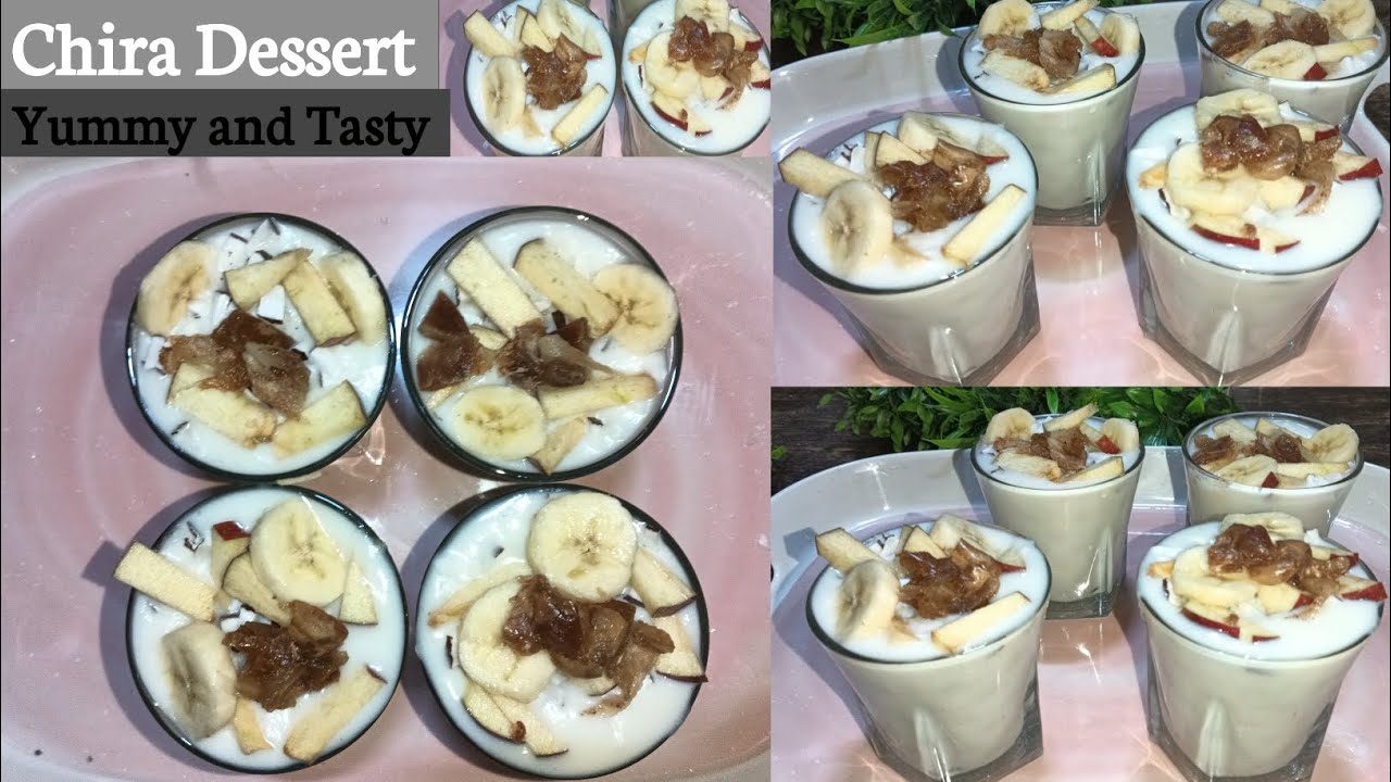 Chira Dessert || Banana Chira Dessert || New Recipe || Iftari and ...