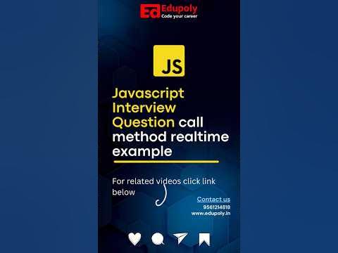Javascript interview question call method realtime example - YouTube