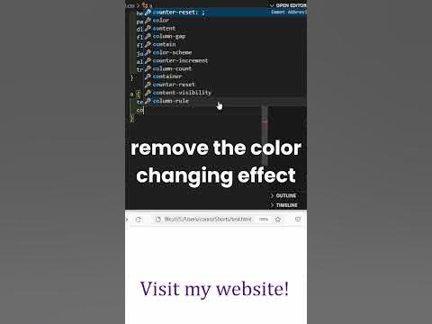CSS Removing default a href styles in just 20 seconds #shorts #css ...