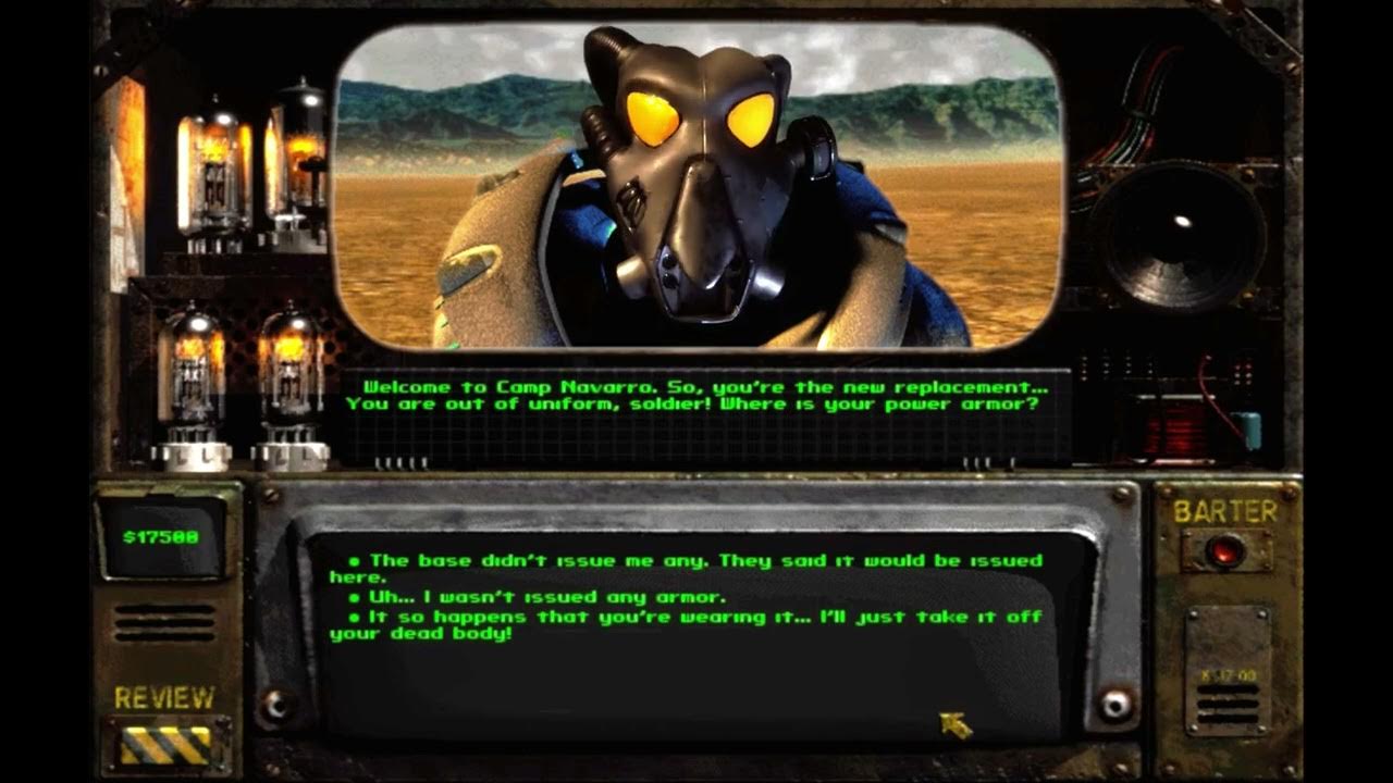 Fallout 2 - Enclave Talking Head Re-Animated - YouTube