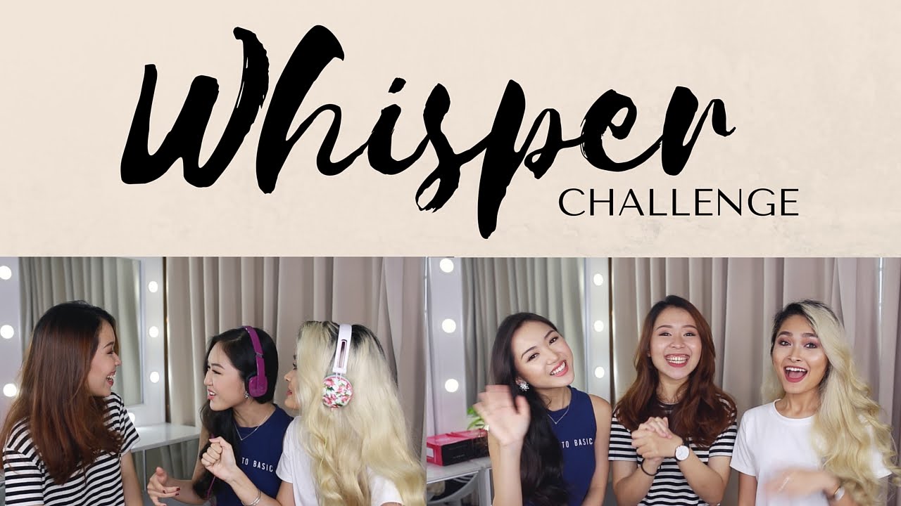 WHISPER CHALLENGE x Chloe Nguyen & Cin City | Letsplaymakeup - YouTube