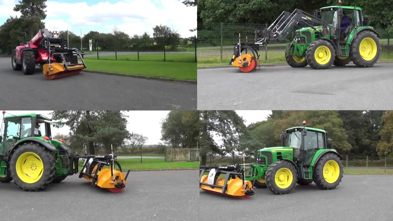 TELEHANDLER SWEEPER - YouTube