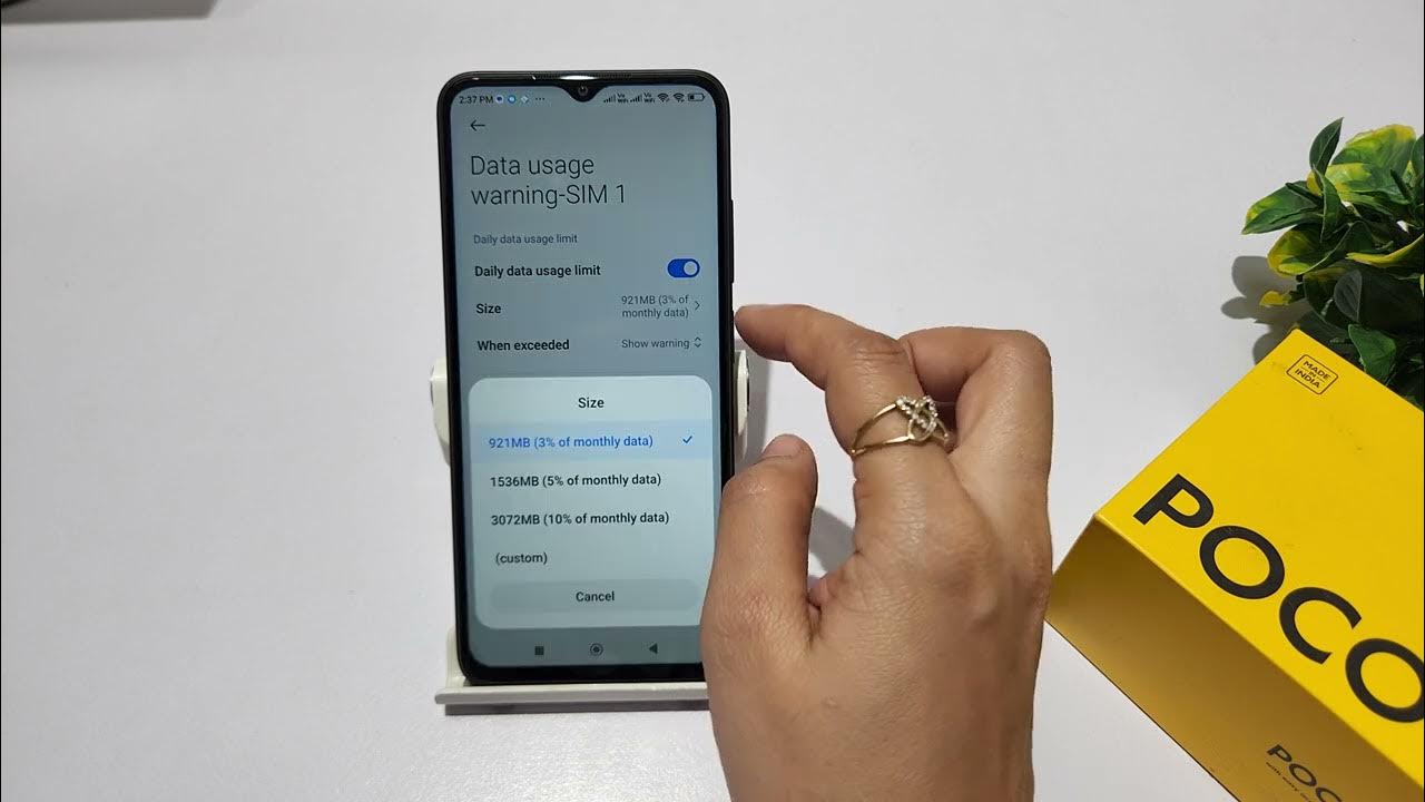 How to set data usage in poco c65 | poco c51 me data usage off kaise kare | Data limit settings ...