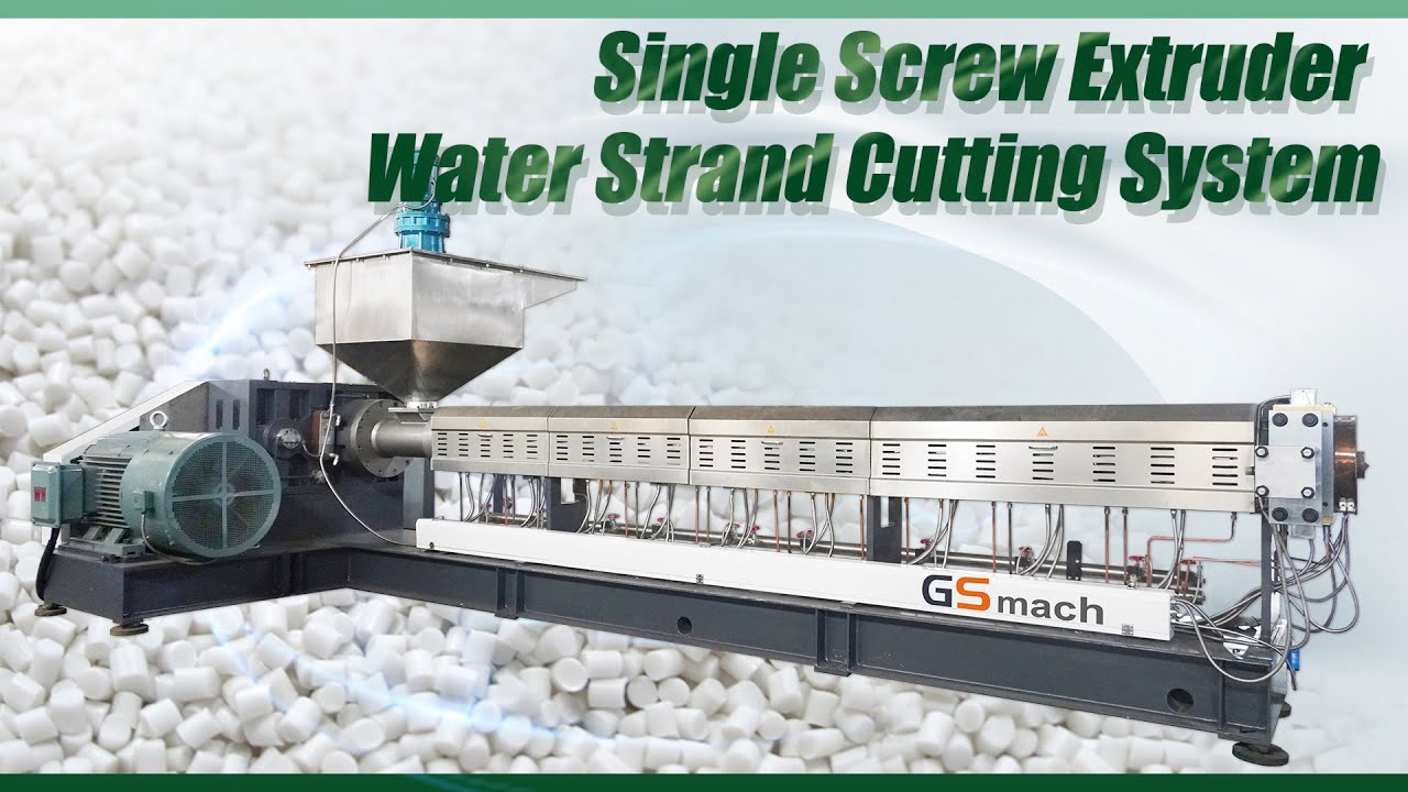 GSmach Single Screw Extruder Water Strand Cutting System # ...
