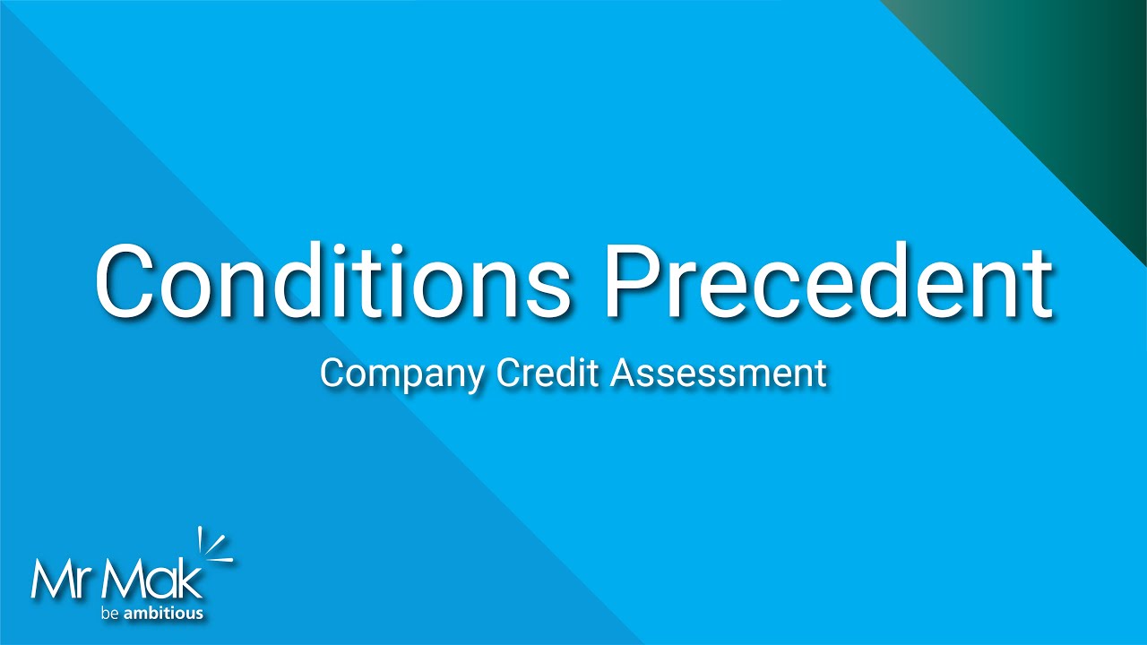 Conditions Precedent - YouTube