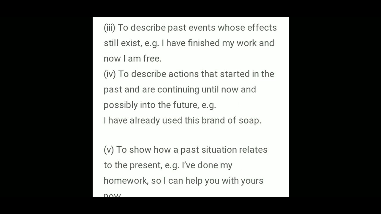 Title: present perfect tense with structure and rules with examples ...