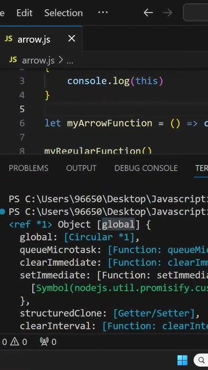 Arrow Function Vs Normal Function Javascript Javascript Javascriptarrays