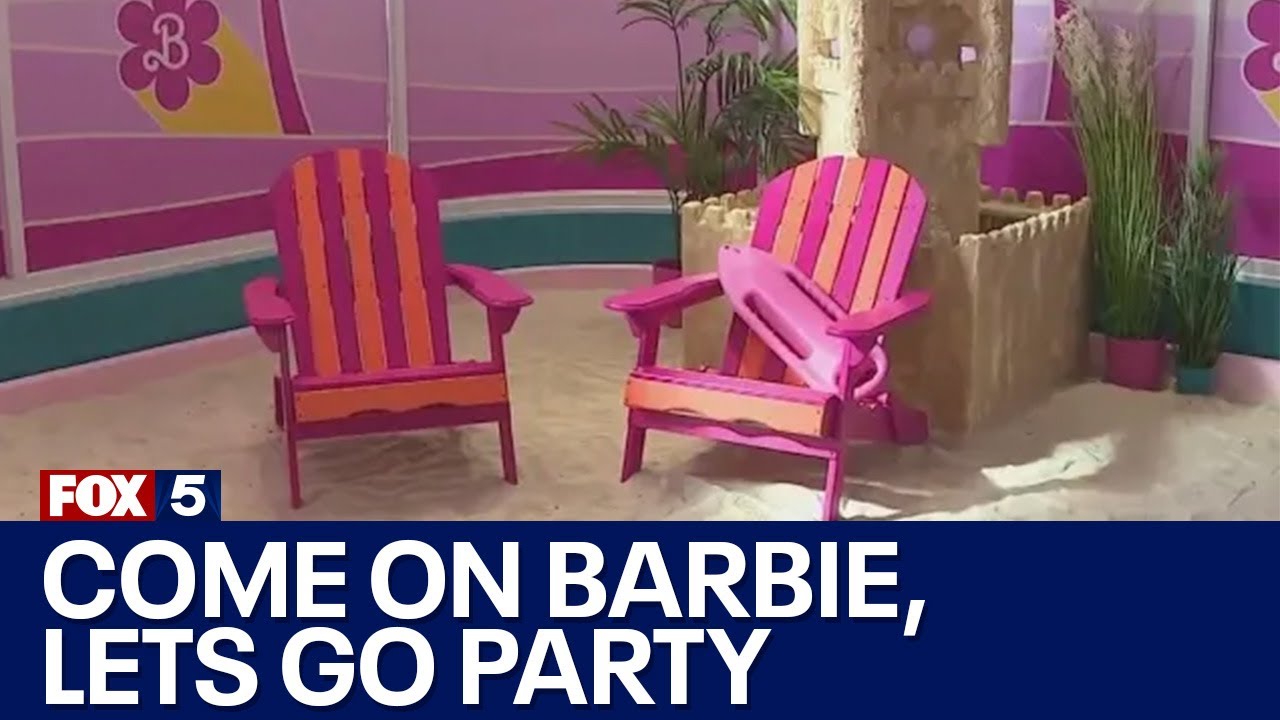 Malibu Barbie Cafe opens in NYC - YouTube