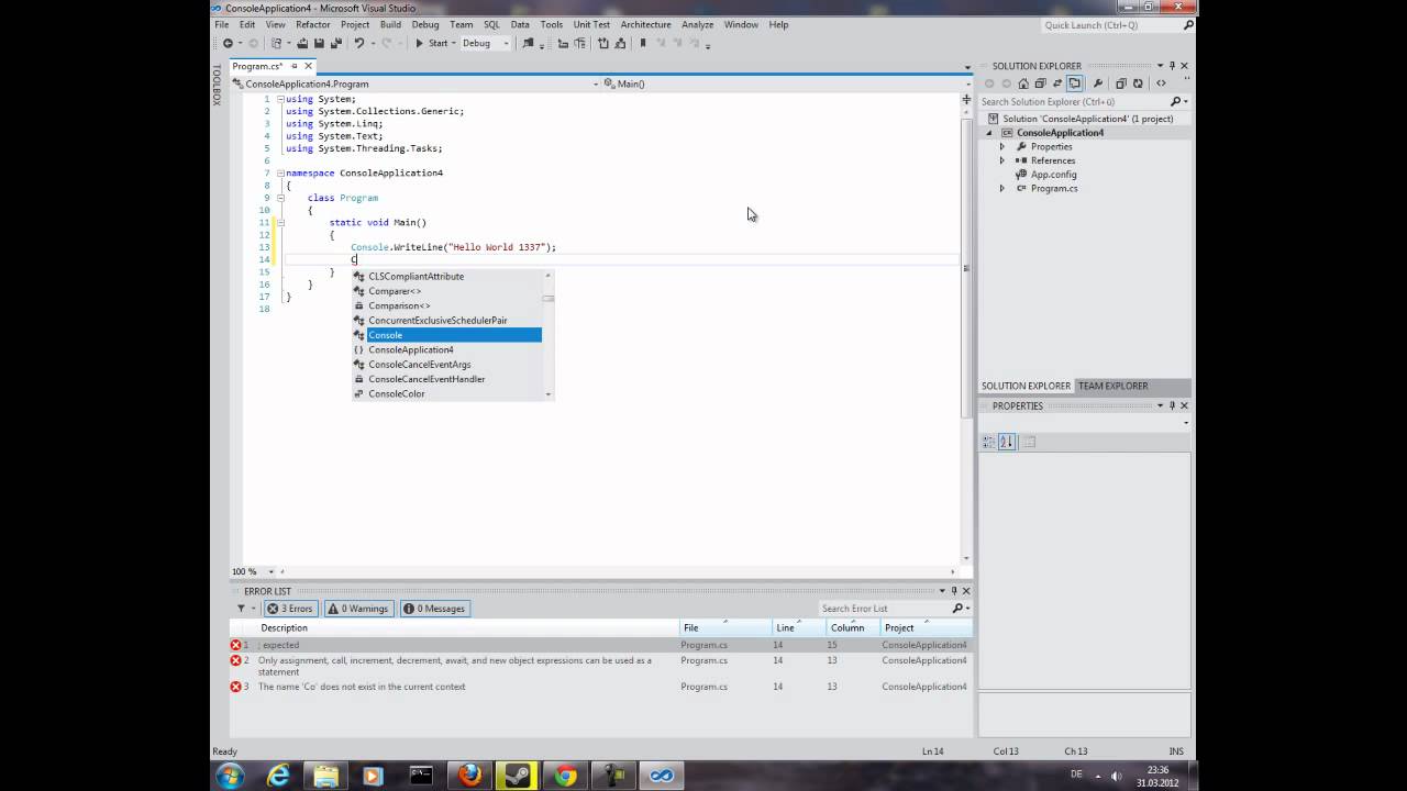 Let S Learn C Folge 1 Hello World Tutorial Youtube