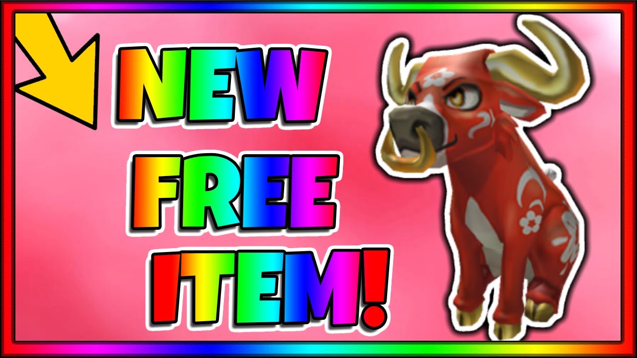 ANOTHER NEW FREE ROBLOX ITEM! (Happy New Year Ox) - YouTube