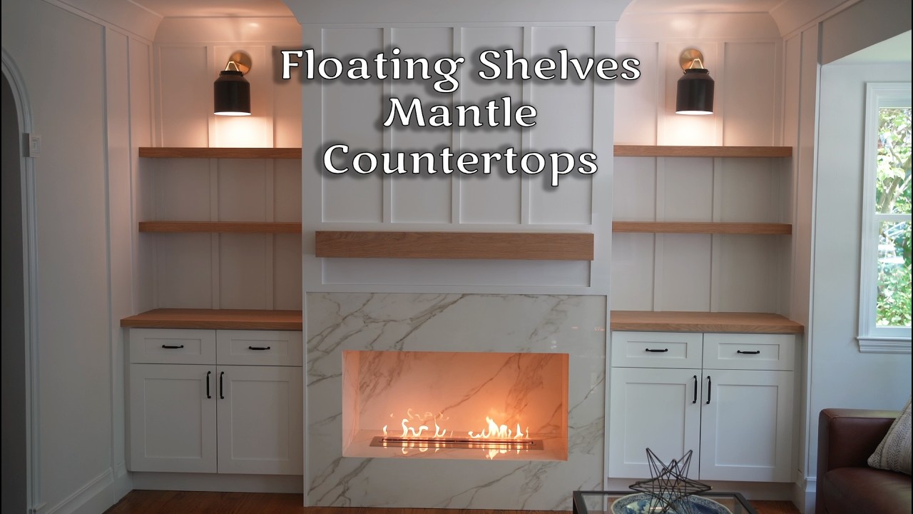 Miter Fold Mantle, Shelves, Counters, And Bracket!! - YouTube