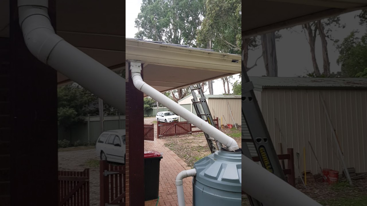 Gutter overflow repair - YouTube