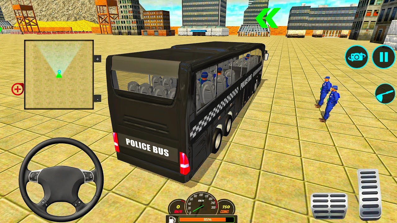 Us Police Coach Bus Driving Simulator – Offroad Police Soldier ...
