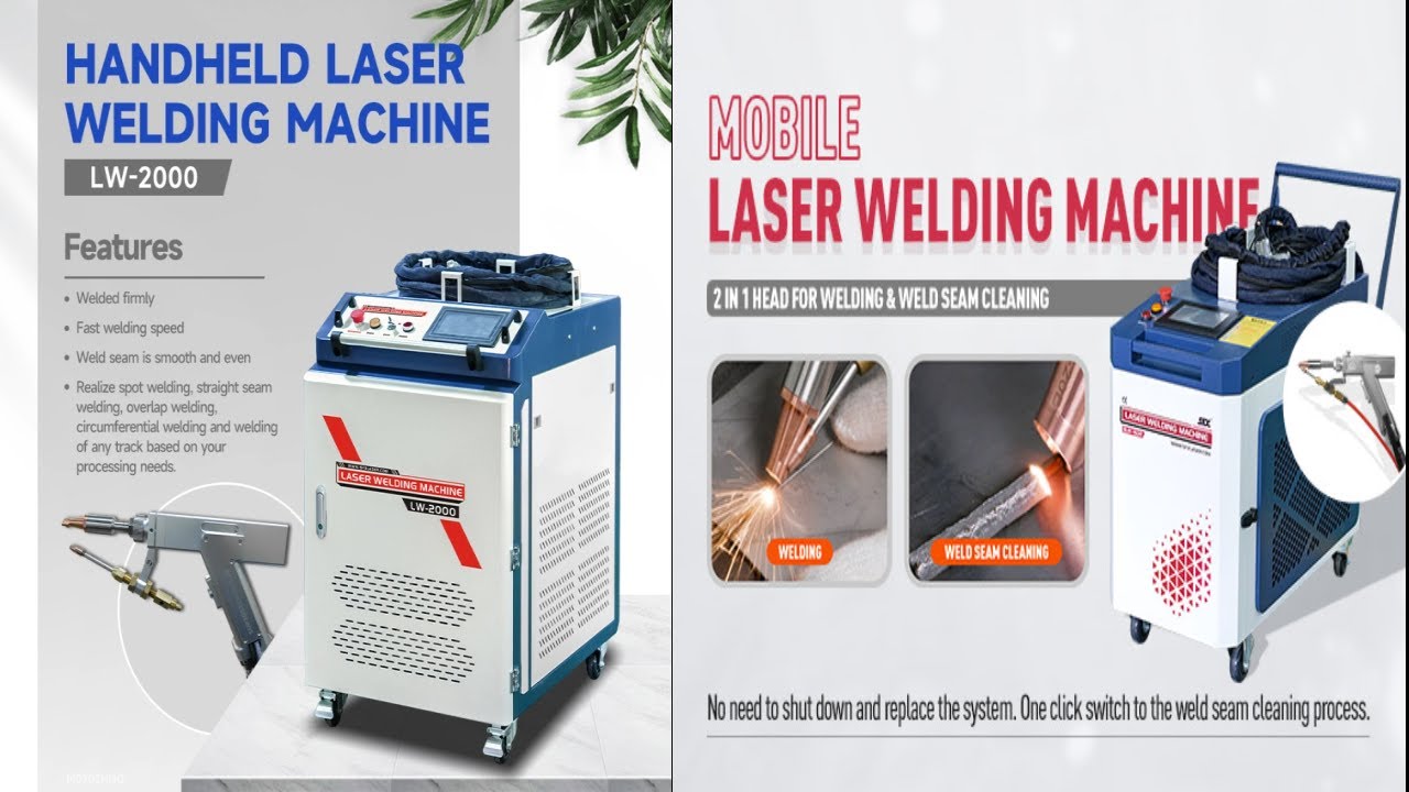 portable laser welding machine - YouTube