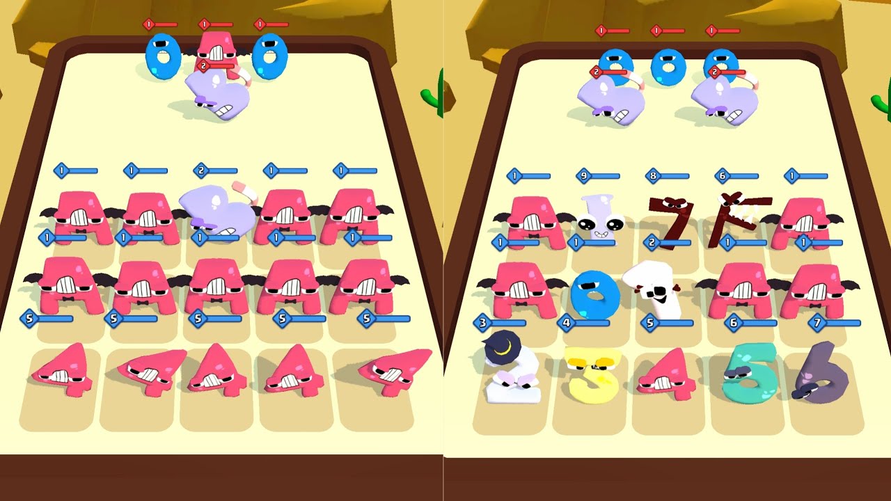 Merge Alphabet Number Max Level Merge Gameplay - YouTube