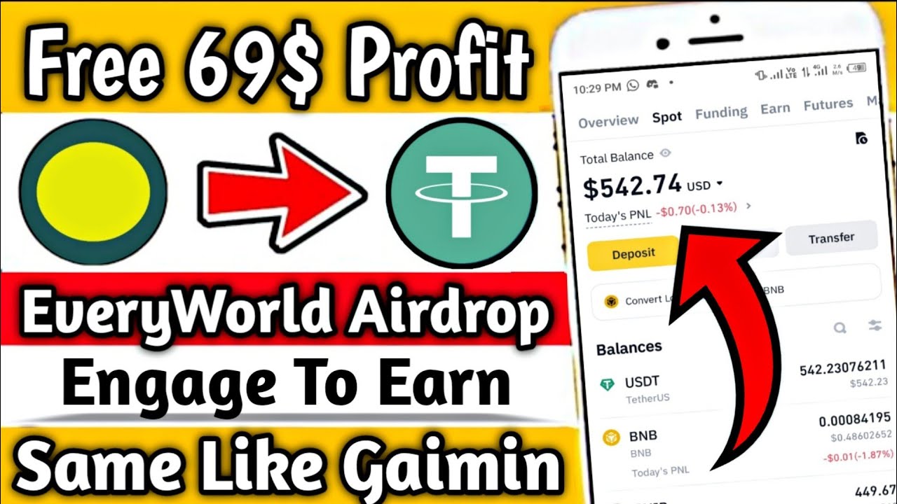 Free 69$ Profit || EveryWorld Airdrop || Every Engage To Earn Airdrop ...