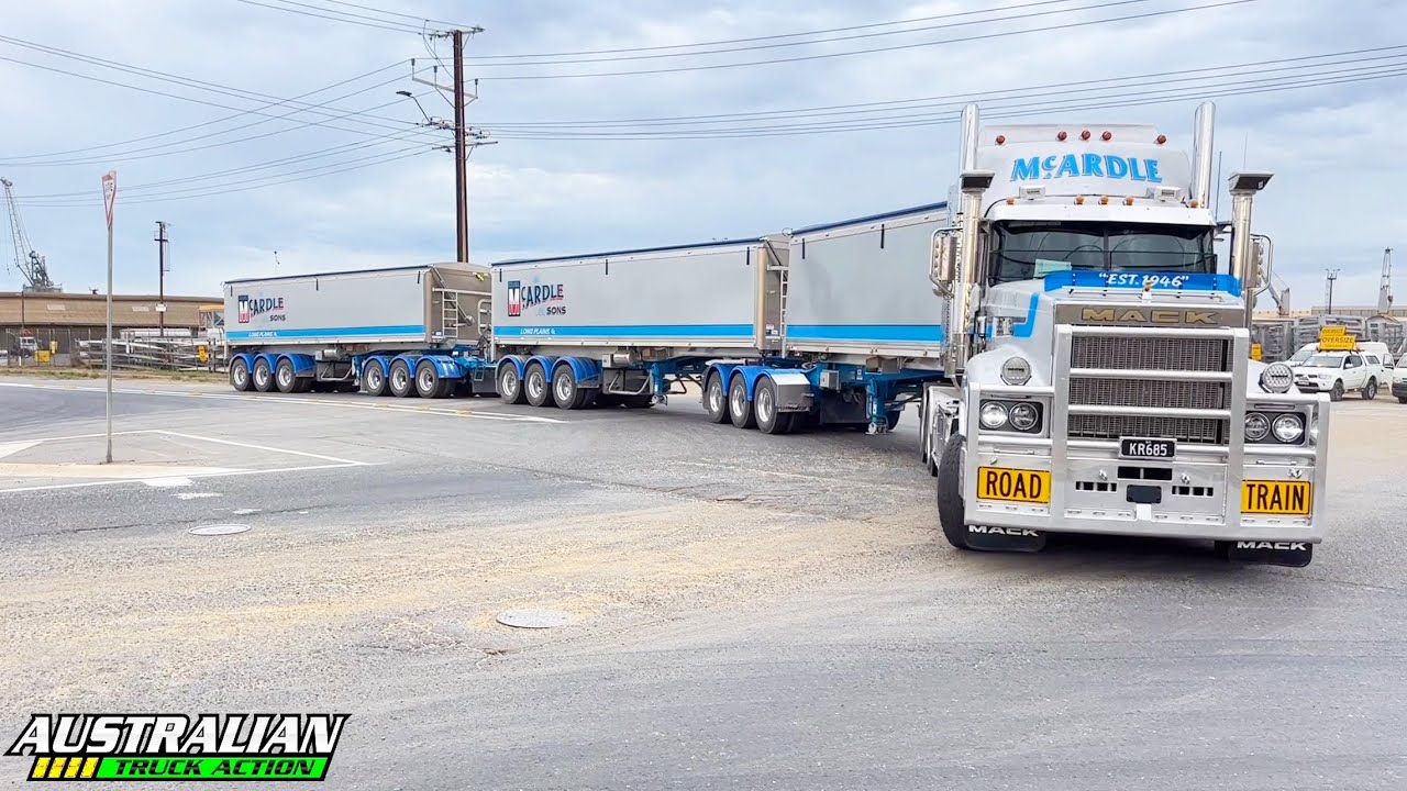 Australian Mack Road Train Compilation #1 - YouTube
