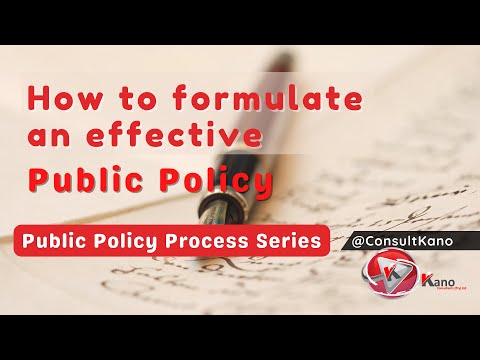 How to Write Public Policy | Public Policy Formulation Process | Drafting a Public Policy Explained