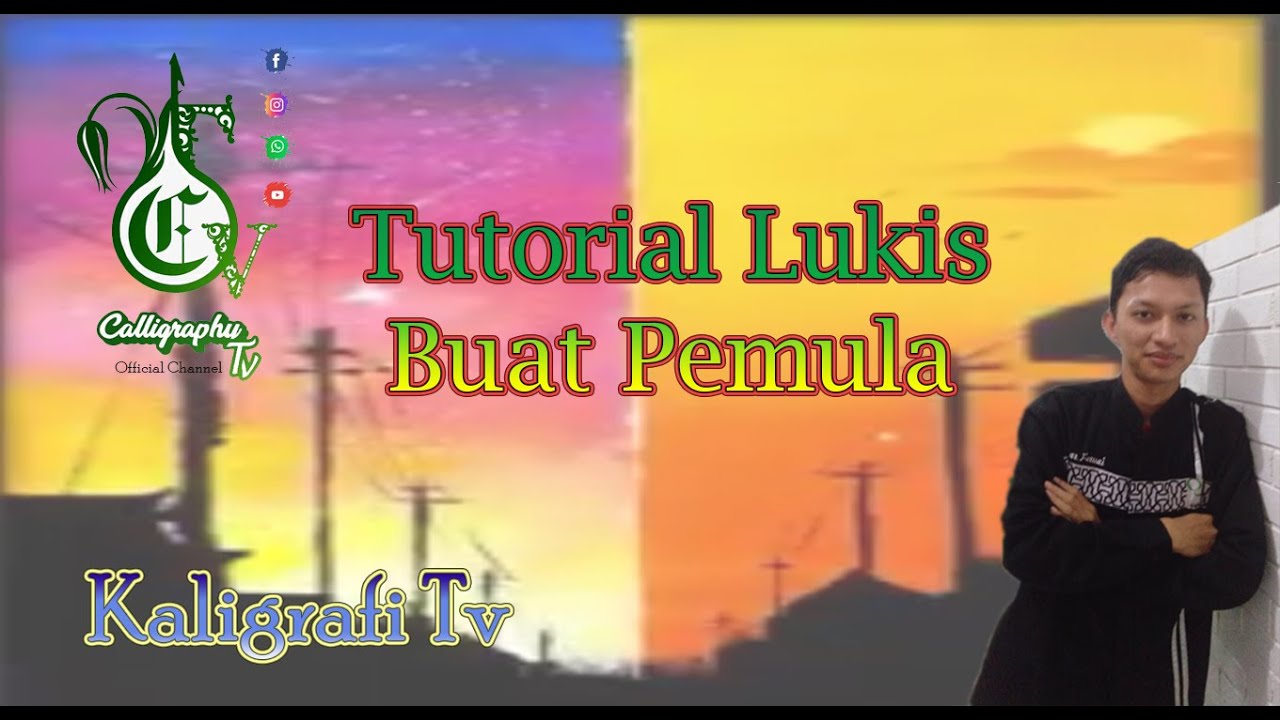 Tutorial Melukis Bagi Pemula #1 - YouTube