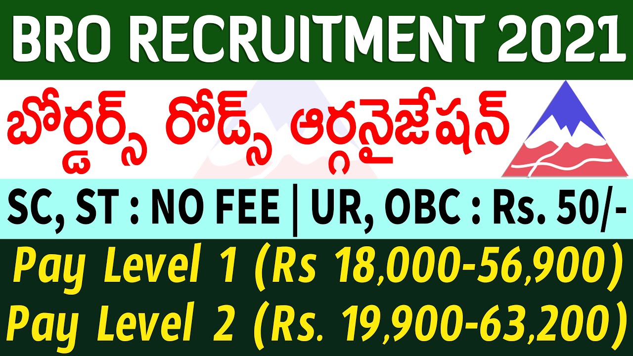 BRO Recruitment 2021 | How To Apply | BRO 354 Vacancy 2021 | BRO ...