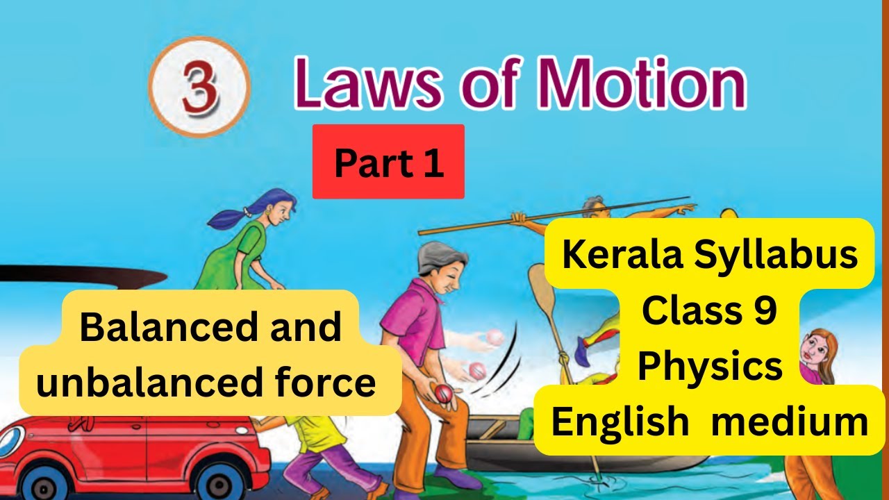 Laws of motion class 9 Physics chapter 3 English medium Kerala syllabus ...