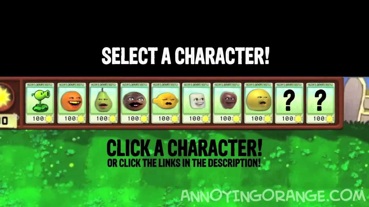Annoying Orange vs Plants vs Zombies - YouTube