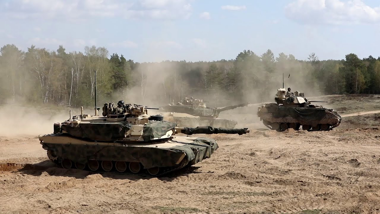 U.S. Armored Brigade Combat Team Conducts Combined Arms Breach - YouTube