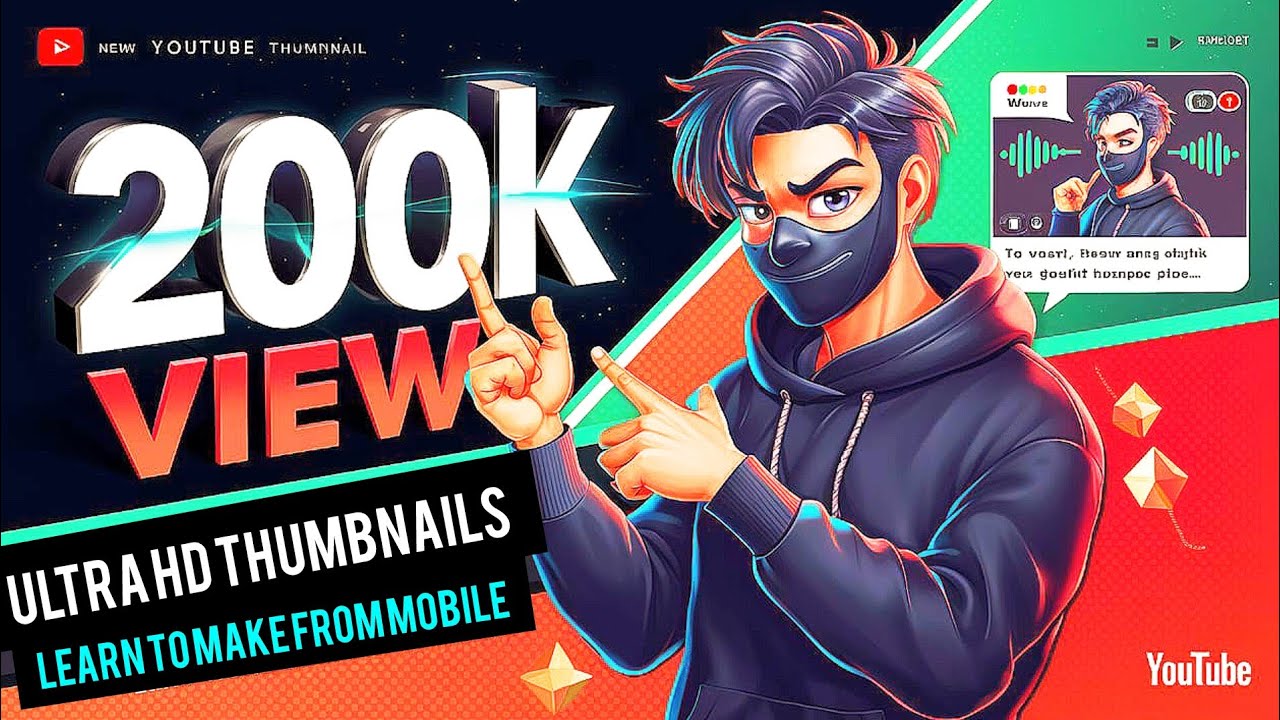 How to make Ultra HD thumbnails from mobile in 2024 | Best thumbnail ...