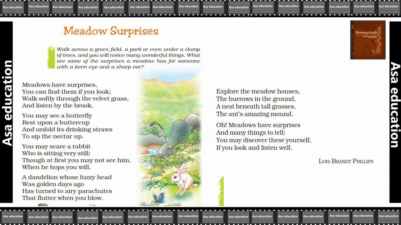 Poem 8 Meadow Surprises English Honeycomb Grade 7 CBSE Easy poem-8-meadow-surprises-english-honeycomb-grade-7-cbse-easy