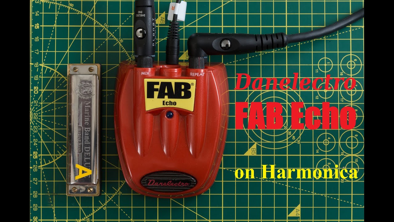 Danelectro Fab Echo - on harmonica - YouTube