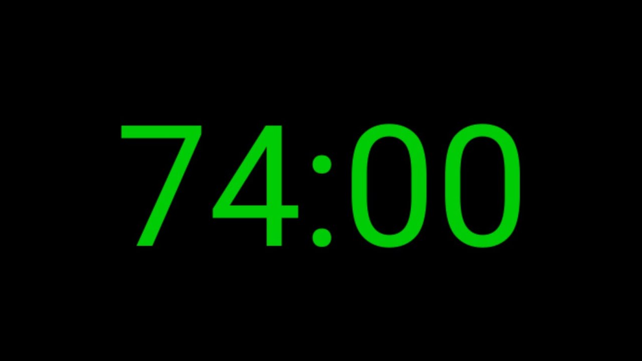 74 Minute Timer - YouTube
