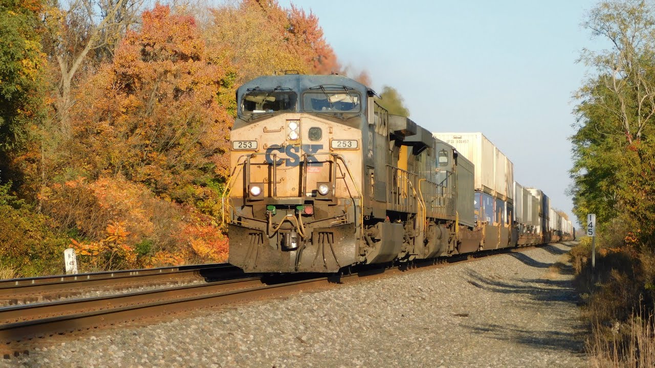 HIGHBALL 60MPH!!! CSX UPS Intermodal I001 – YN2 AC4400CW #253 & ES40DC ...