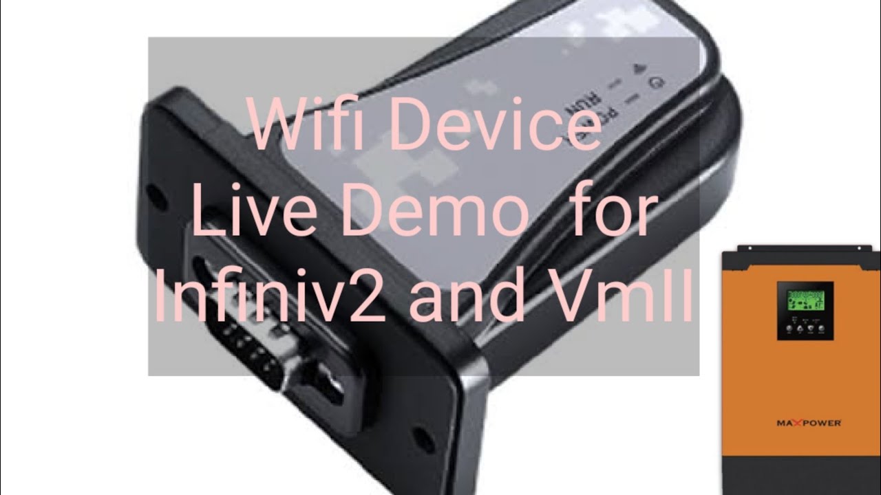 Wifi device live demo for Infini V2 and VMII of Maxpower - YouTube