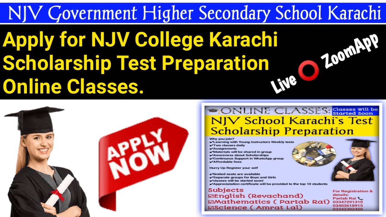 NJV Higher Secondary School Karachi Admission 2022 Test Preparation ...