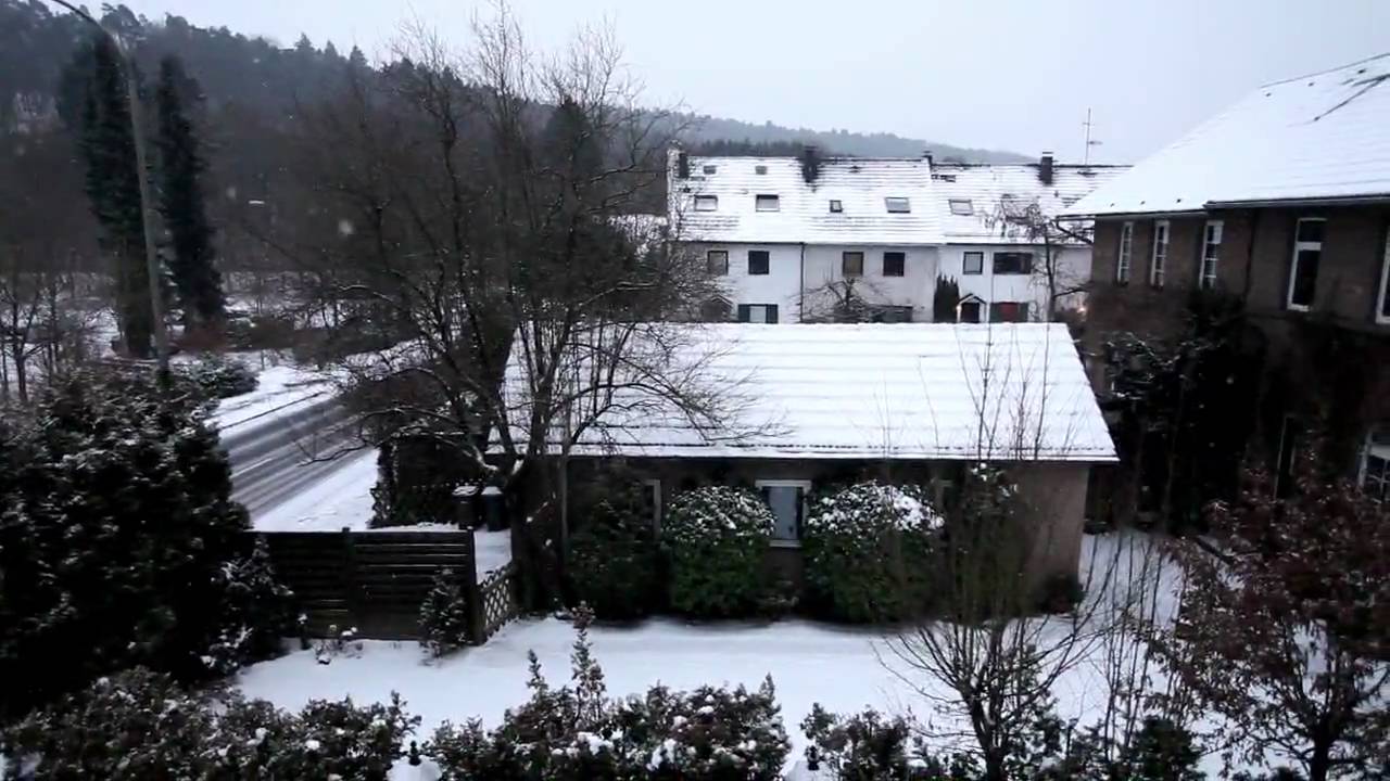 Snow at Overath, Germany! - YouTube