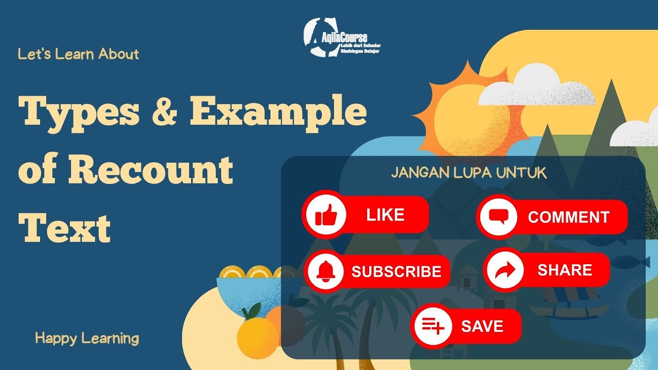 CONTOH DAN PEMBAHASAN 'RECOUNT TEXT' (Bahasa Inggris) #bimbelmagelang # ...