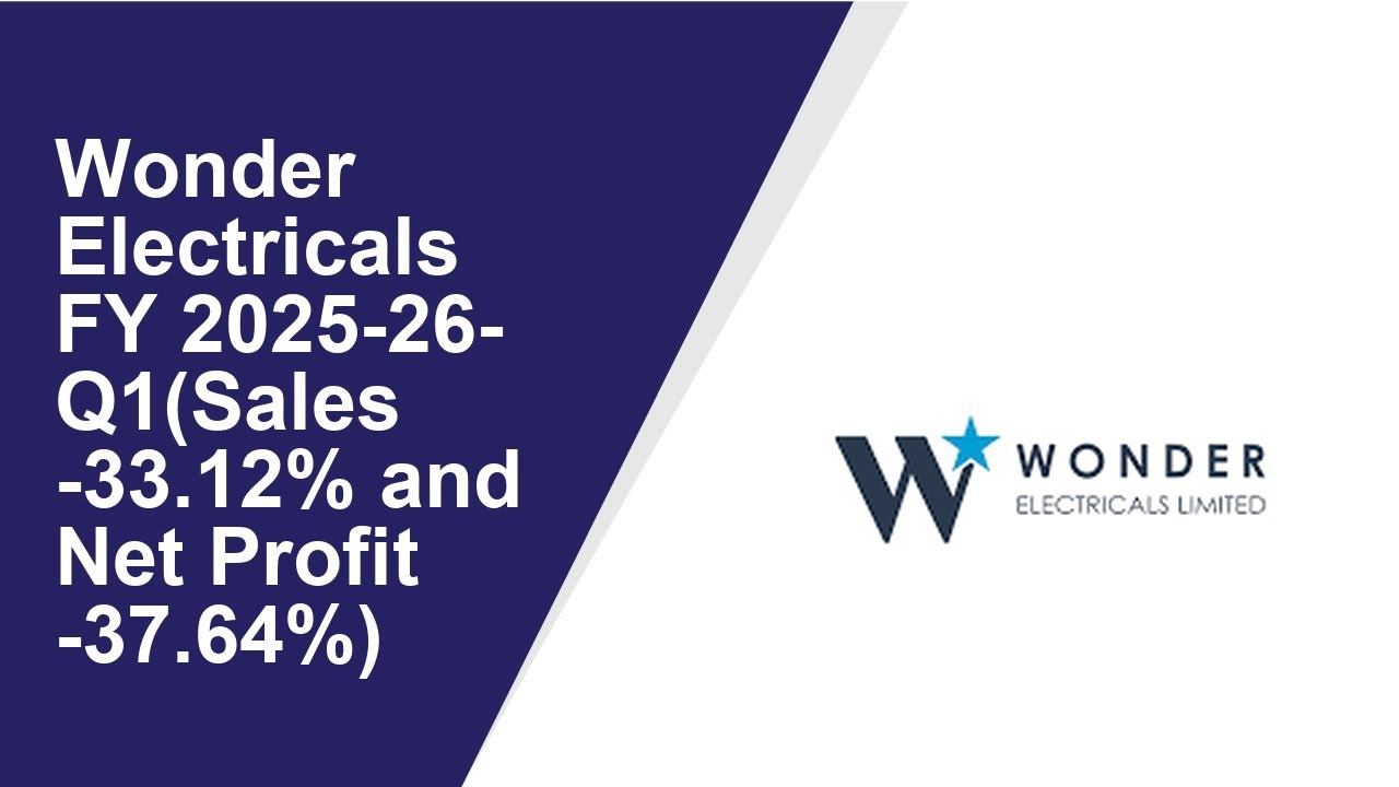 Wonder Electricals Standalone Quarterly Result | Q1 Result 2025-26 ...