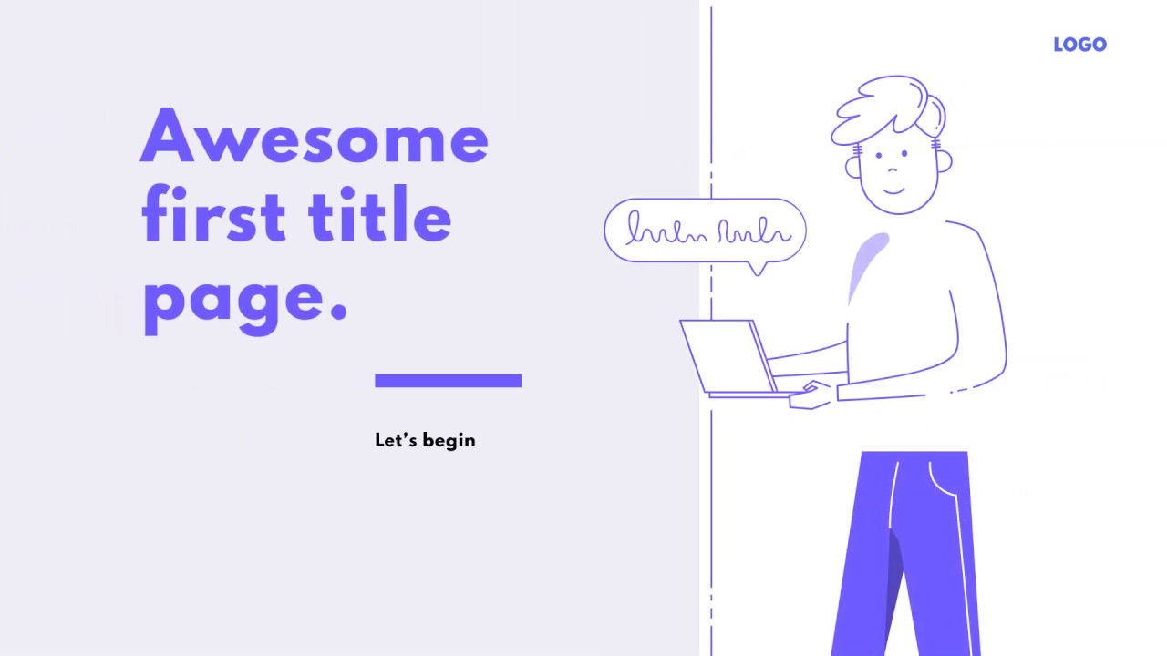 Line Illustration Template Video Animation - YouTube