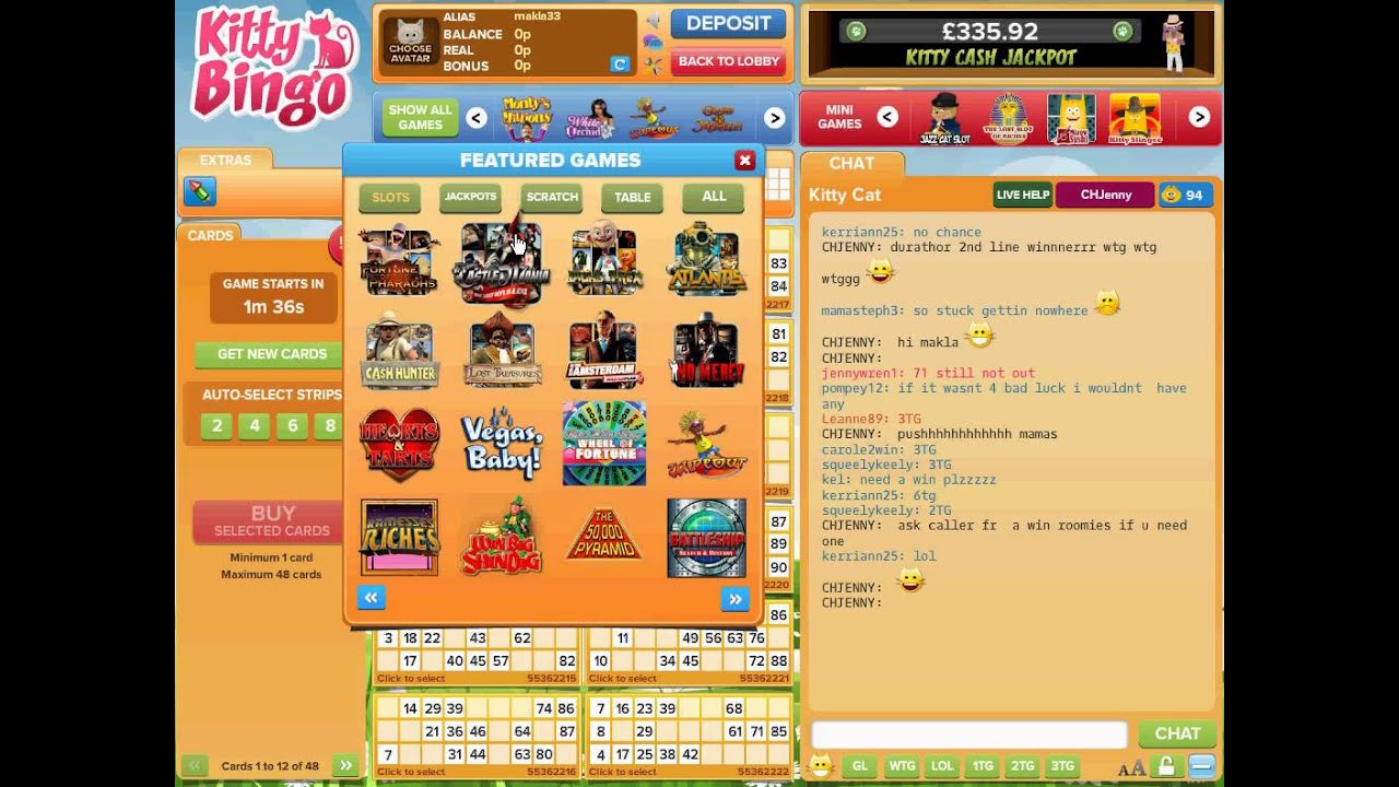 Kitty Bingo - new online UK bingo - YouTube
