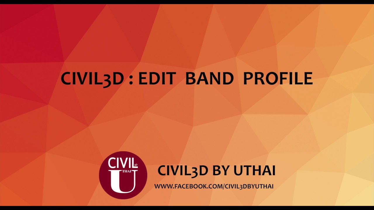 Civil 3D : Edit Band Profile - YouTube