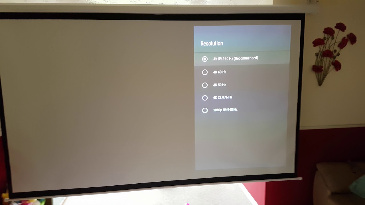 nvidia shield direct to projector 4k 60hz - YouTube