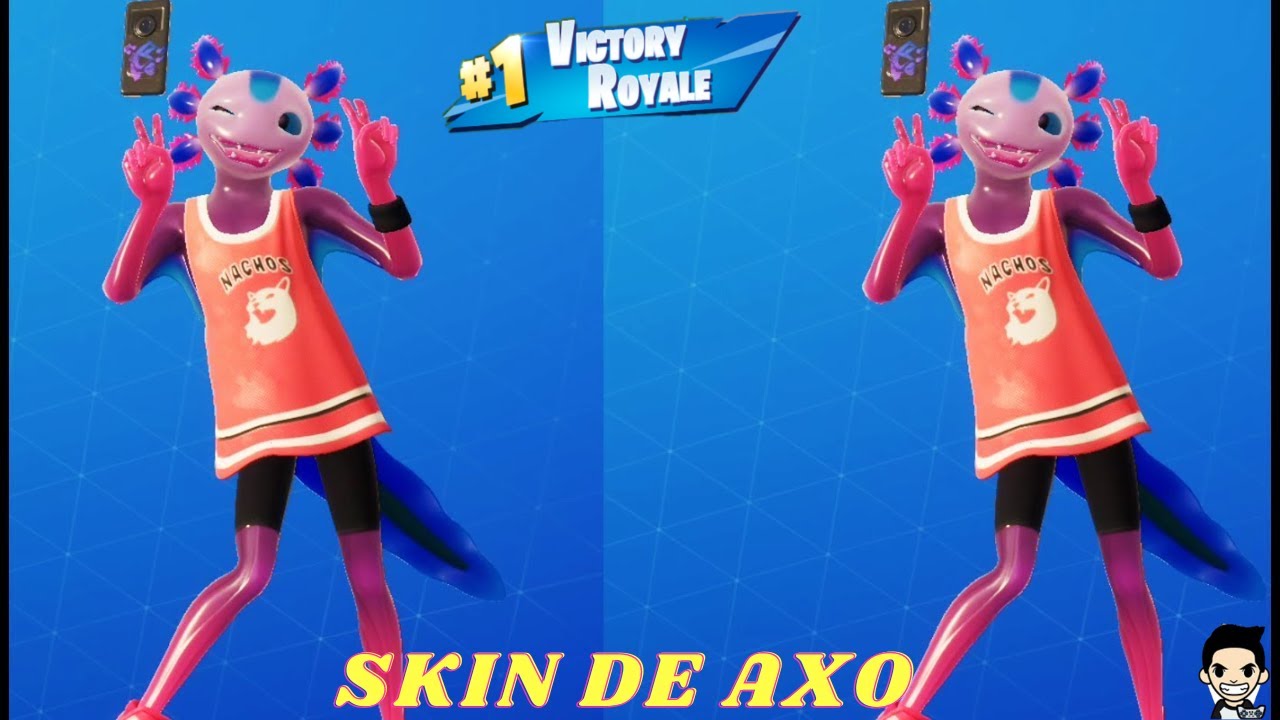 GANANDO CON LA SKIN DE AXO (AJOLOTE) / DIOVESK / FORTNITE - YouTube