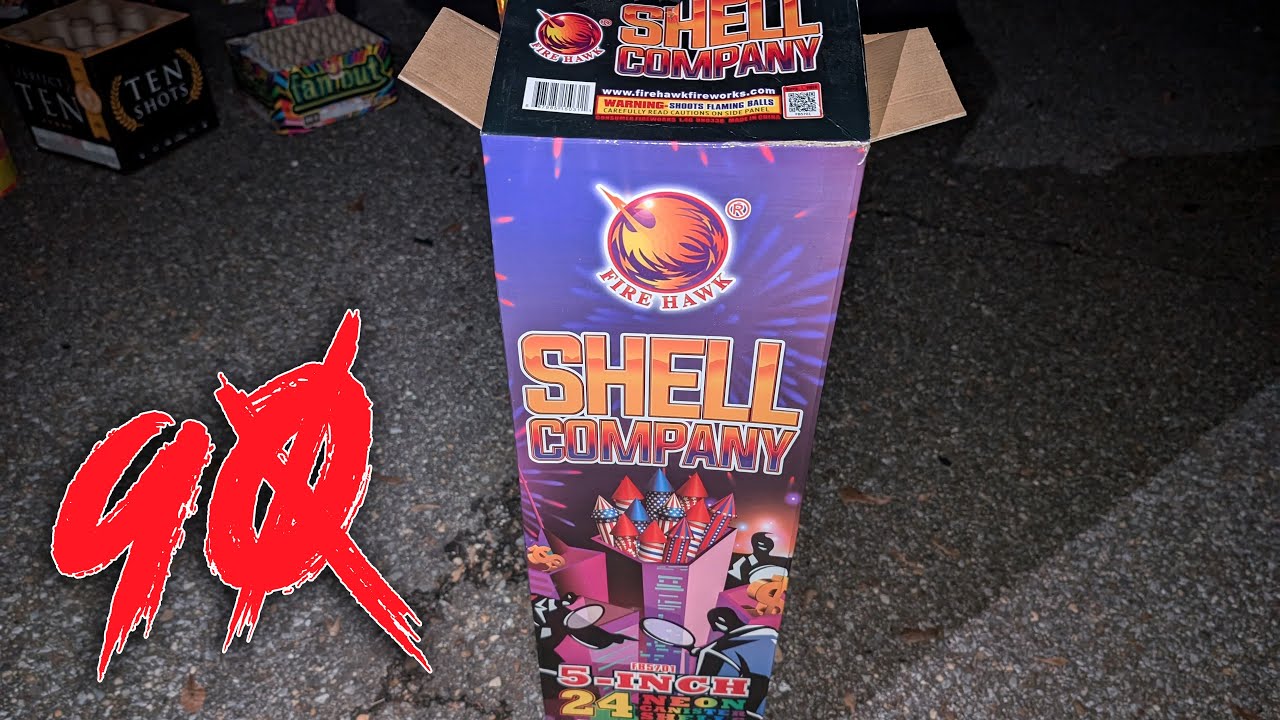 Shell Company - Firehawk Fireworks - 5" 24Pk Canister Shells - YouTube
