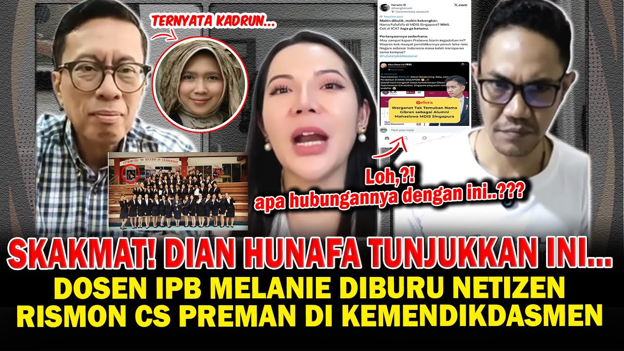 Skakmat! Dian Hunafa Tunjukkan Ini, Dosen IPB Melanie Diburu Netizen ...