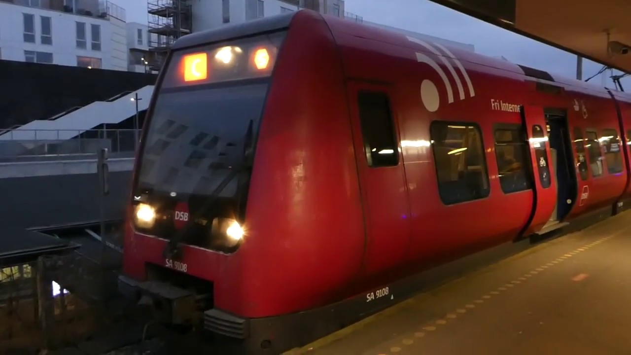 デンマーク国鉄エストー ヴァンレース駅発車 DSB S-tog Linje C Litra SA - YouTube