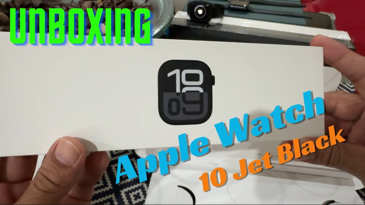 Unboxing : Apple Watch Series 10 [ New Color 2024 ] JET BLACK - YouTube