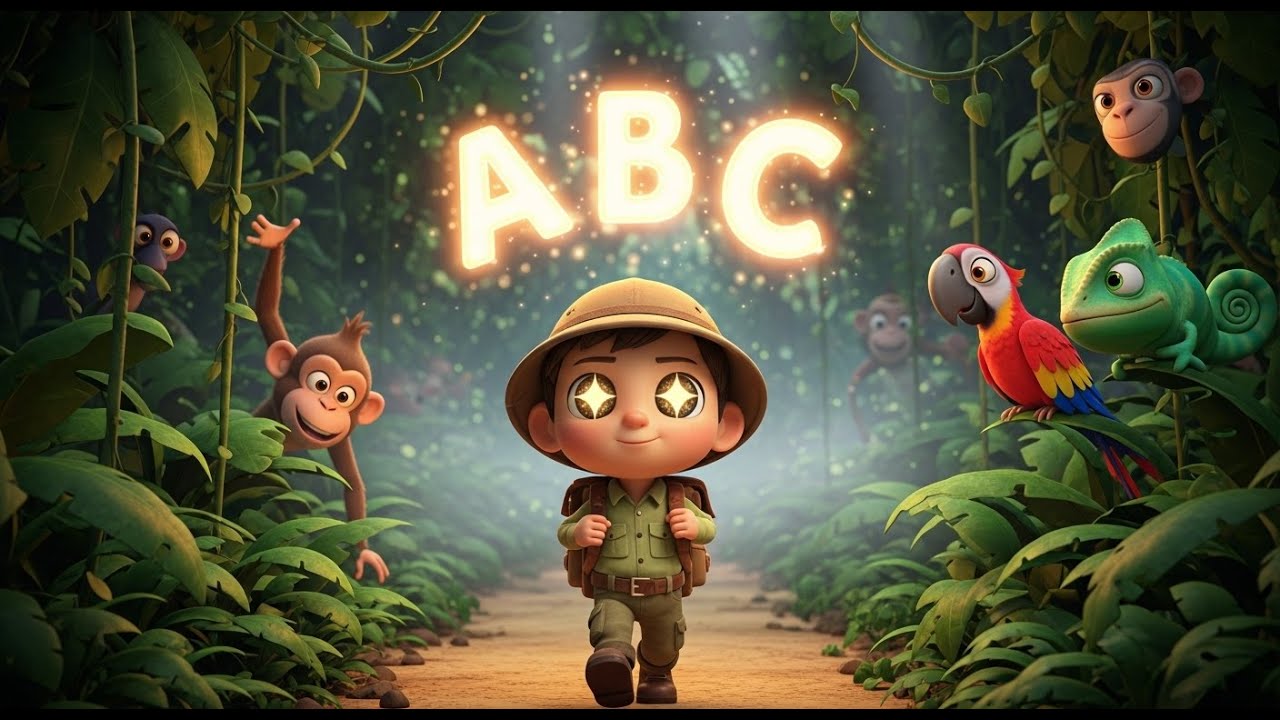 ABC Journey Through the Jungle | Fun Alphabet Song for Kids - YouTube