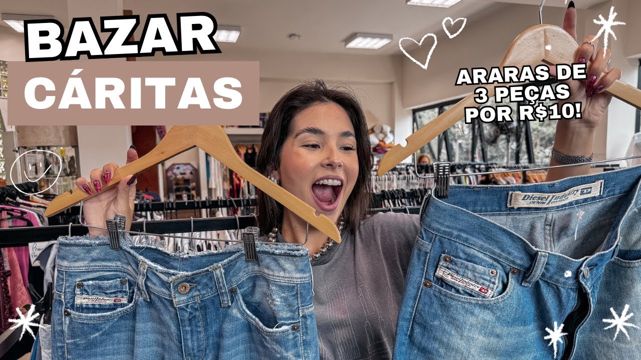 BAZAR CÁRITAS | melhores bazares de São Paulo | arara com 3 peças por R ...