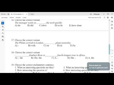 Buraxılış imtahanı 11-ci sinif test izahı (10.03.2024)